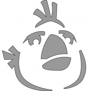 Free jack-o-lantern stencils inspired by Angry Birds | Krystal Higgins
